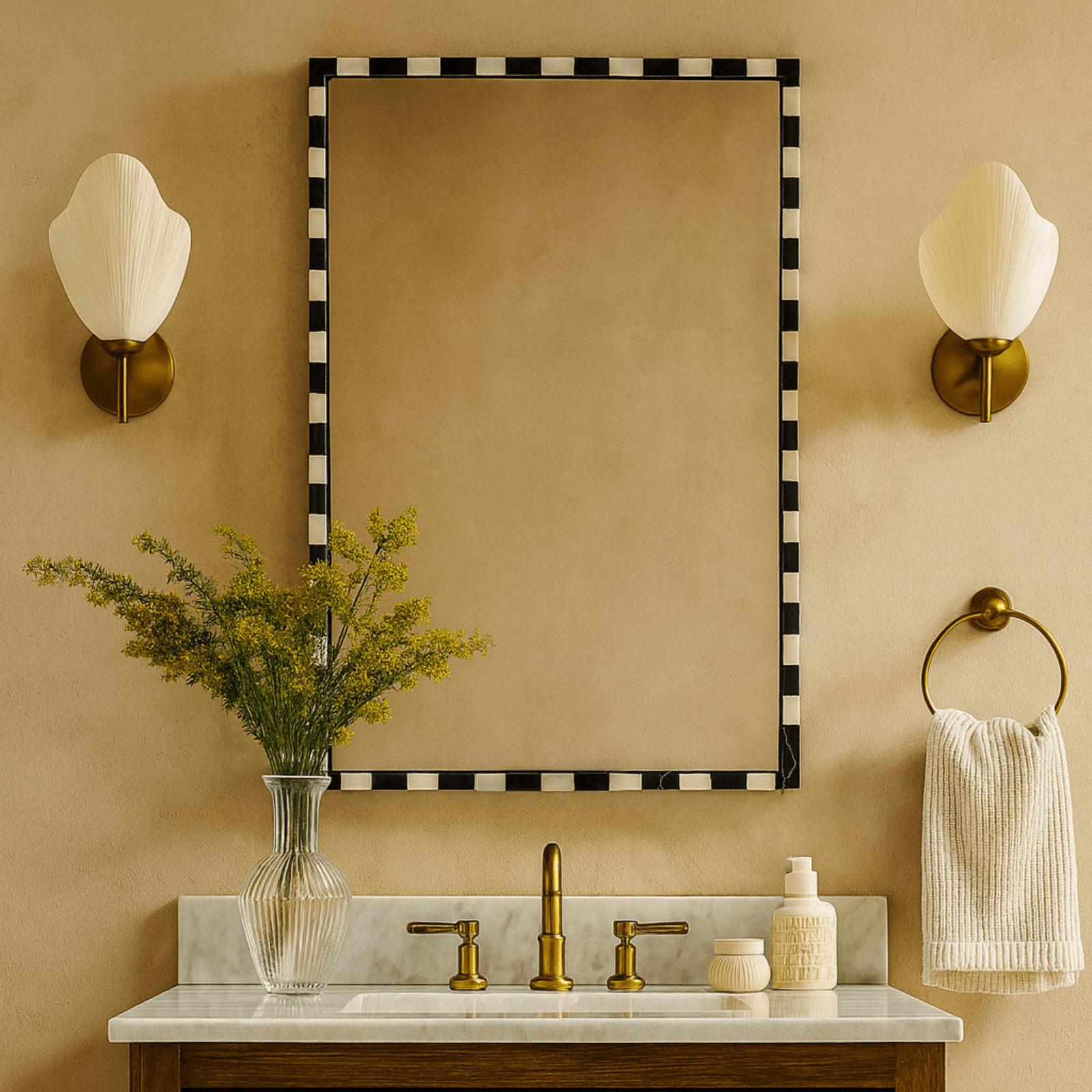 Best Modern Rectangle Metal Wall Mirrors with Rounded Corners – TEHOME