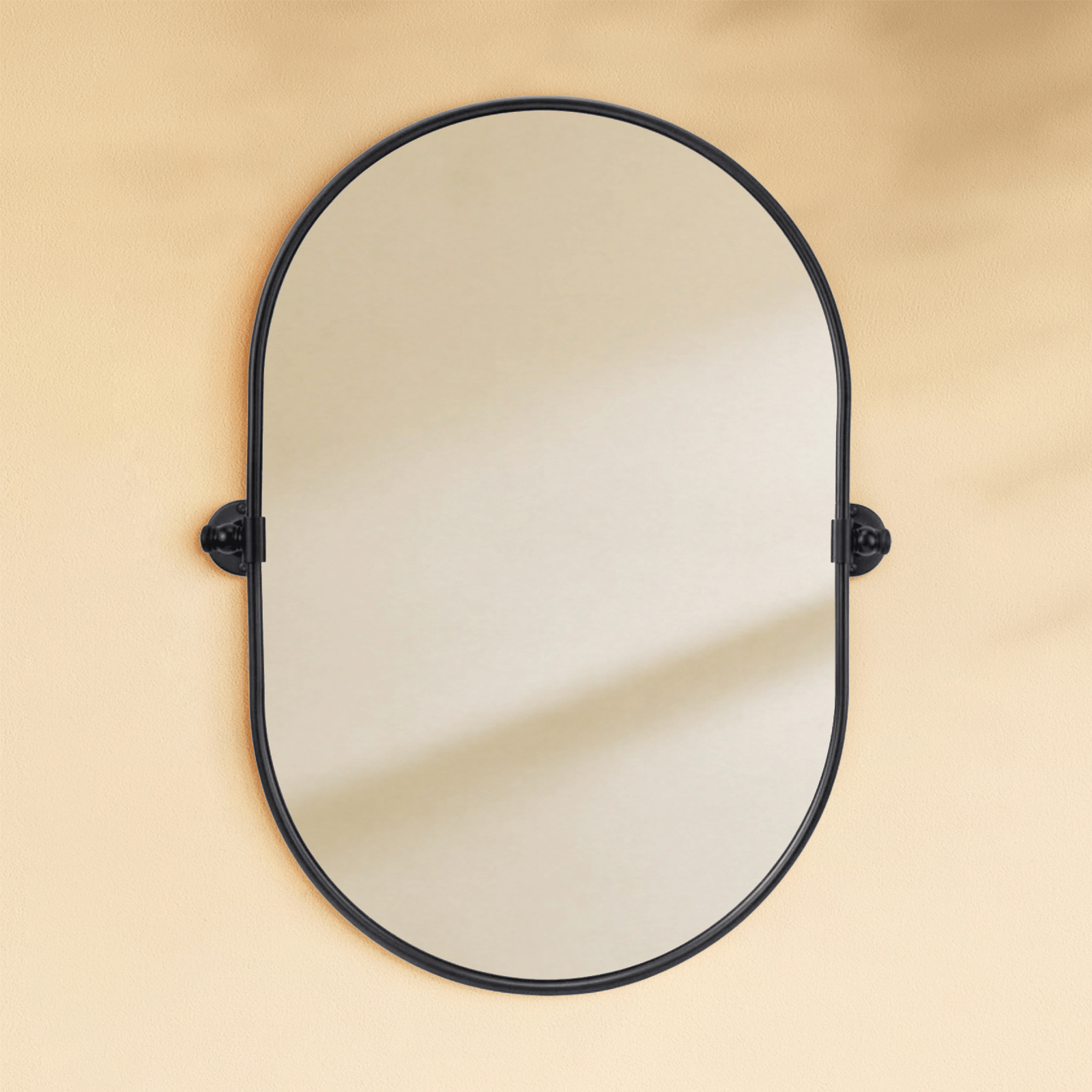 Best Farmhouse Pill Metal Bathroom Pivot Mirrors – TEHOME
